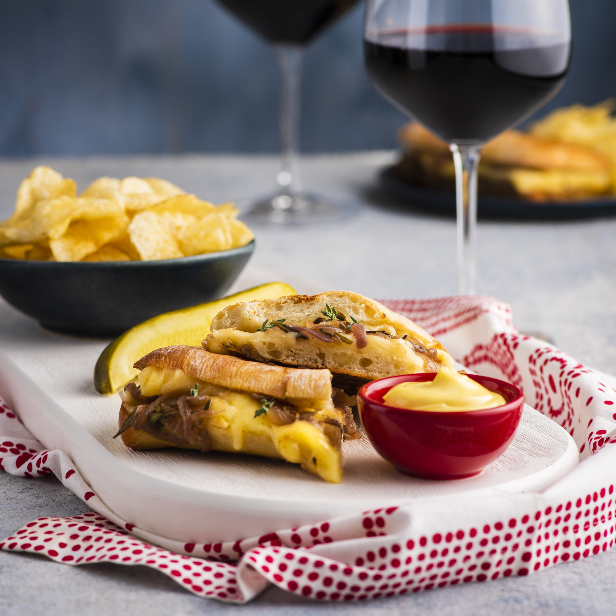 French Onion Grilled Cheese Panini - Discover California Wines