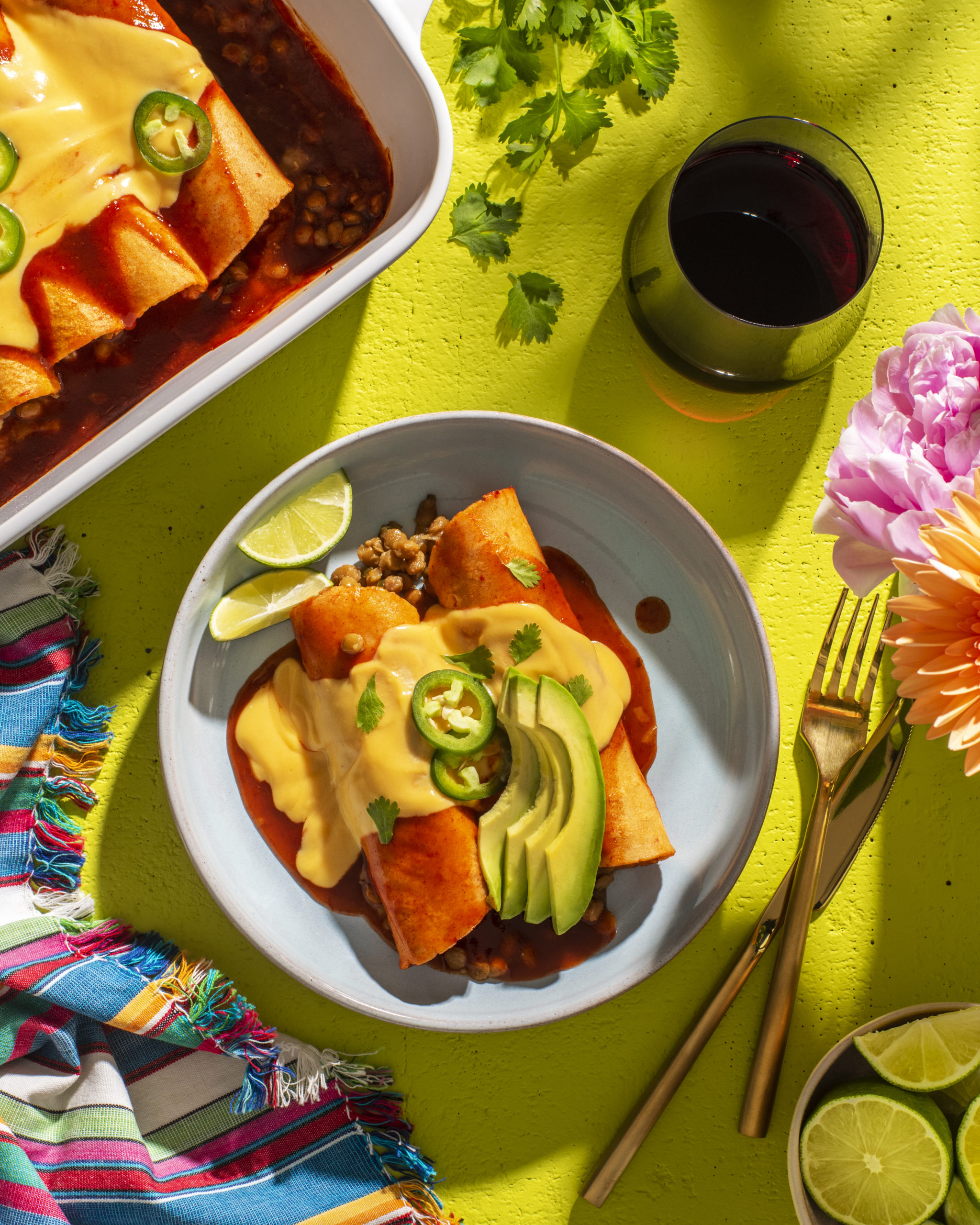 Vegan Enchiladas - Discover California Wines
