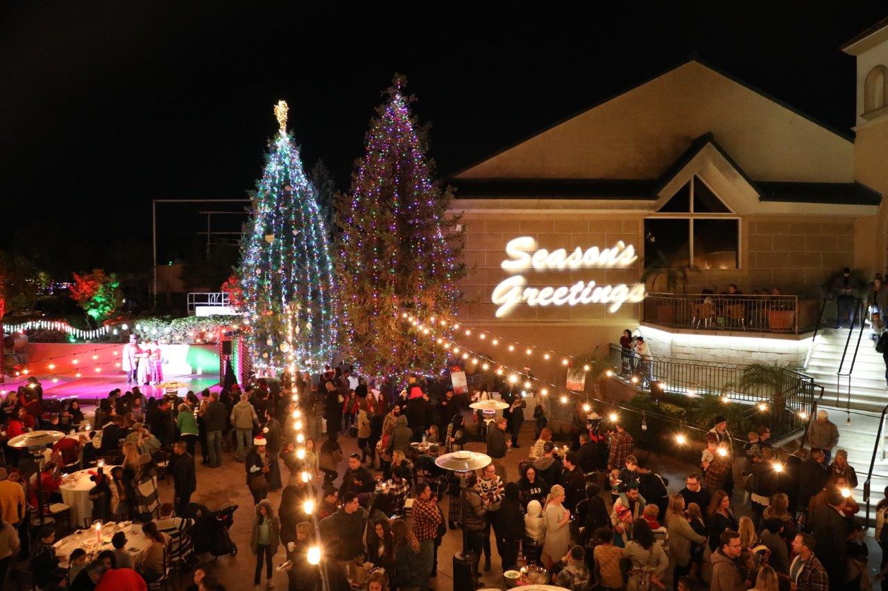Annual Tree Lighting Ceremony in the Courtyard at South Coast Winery ...