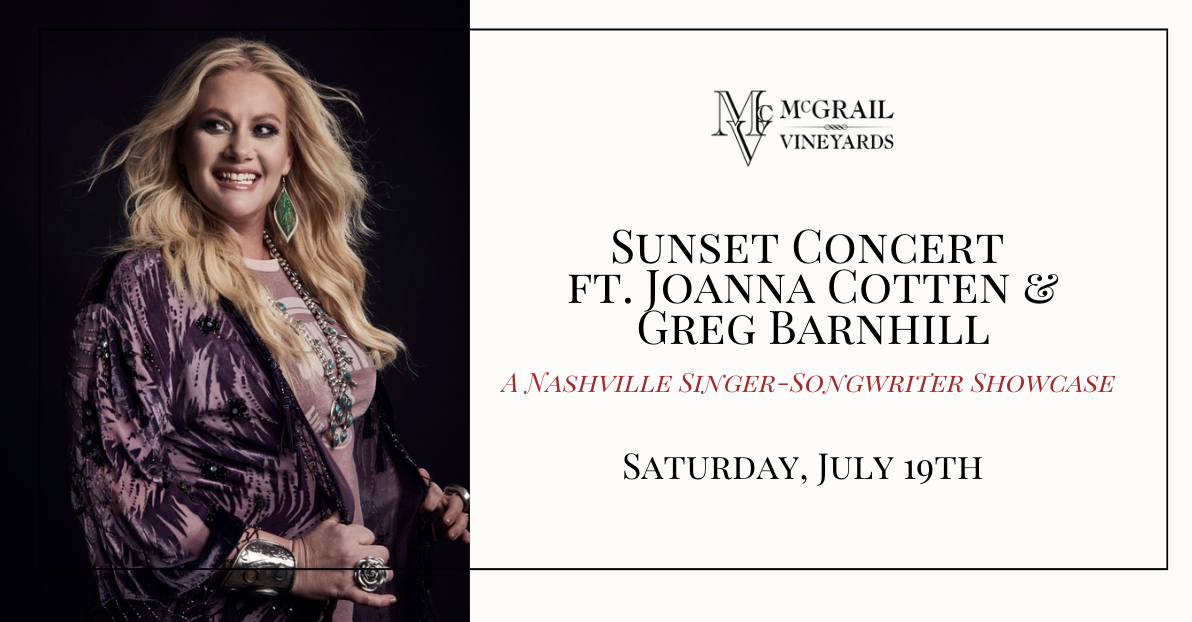 Sunset Concert featuring Joanna Cotten and Greg Barnhill - Discover ...